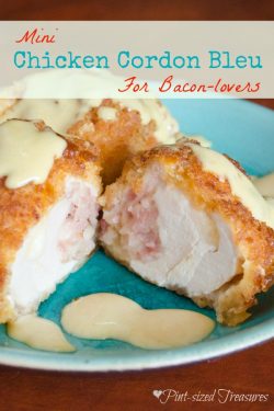 Mini Chicken Cordon Bleu --- for Bacon Lovers!