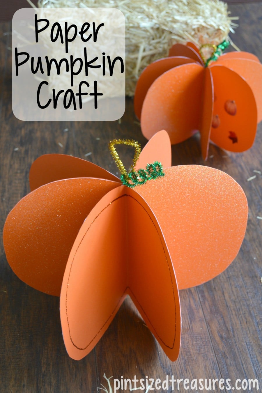 Easy Paper Pumpkin Craft Pint sized Treasures Easy Paper Pumpkin Craft Pint sized Treasures