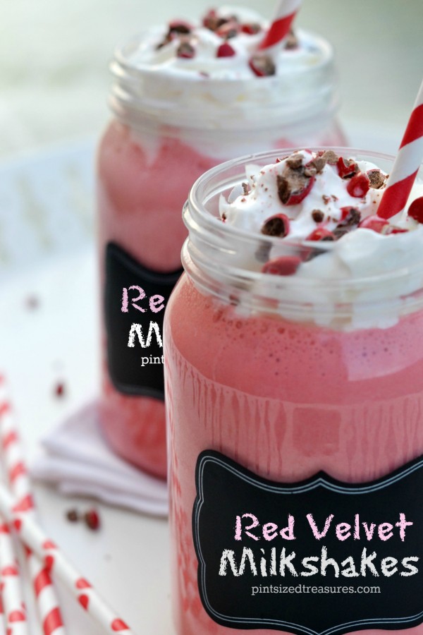Red Velvet Cake Batter Milkshake · Pint-sized Treasures