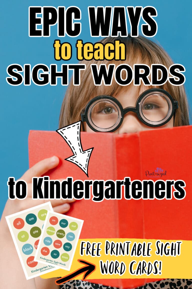 Sight Words for Kindergarten: How To Teach Them · Pint-sized Treasures